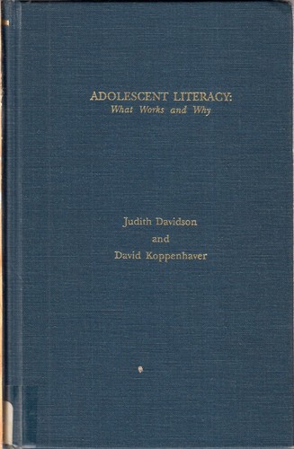 Adolescent Literacy By Davidson, Judith | eBay