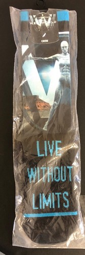 WestWorld 1 Pair Men's Crew Socks HBO West World Live Without Limits TV ...