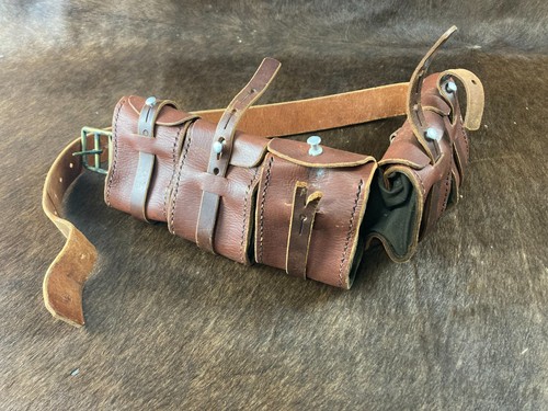 Swedish Army M1910 Mauser Leather Bandolier for Carl Gustaf M1896 8mm ...