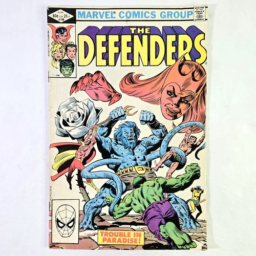 THE DEFENDERS #108 - VALKYRIE, HELLCAT, NAMOR! BRONZE AGE 1982 MARVEL ...