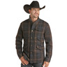 Powder River Outfitters Olive Plaid Wool Coat | eBay