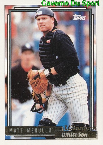 615 MATT MERULLO C WHITE SOX TOPPS GOLD WINNER BASEBALL CARD 1992 | eBay