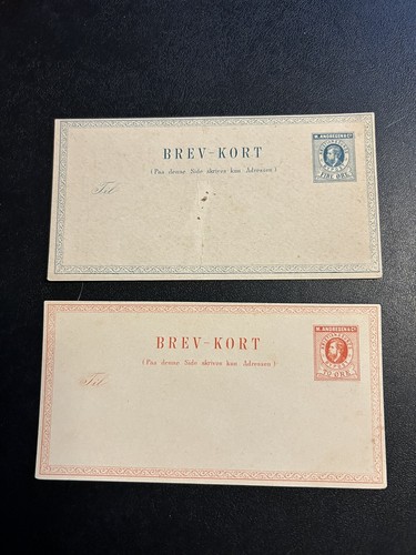 Norway 2 Local Postal Cards Brev-Kort Unposted | eBay