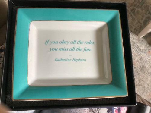 Gump's San Francisco Repartee Katherine Hepburn Porcelain Trinket Dish ...
