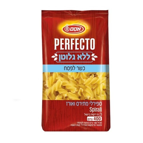 4x Osem Perfecto Gluten Free Pasta Spirali, 400 Grams, From Israel ...