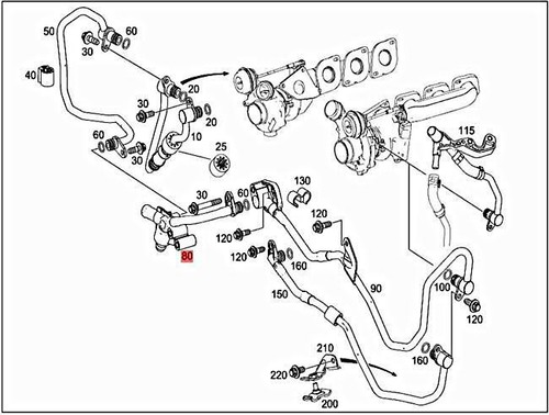 Genuine 2006-2011 Mercedes-Benz Coolant Line A2782001400 | OE ...