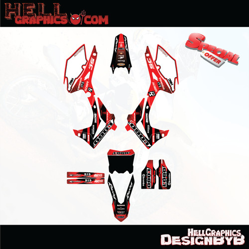 GRAPHICS KIT FIT HONDA 2013 2014 2015 2016 CRF450R 450 R CRF 450R ...