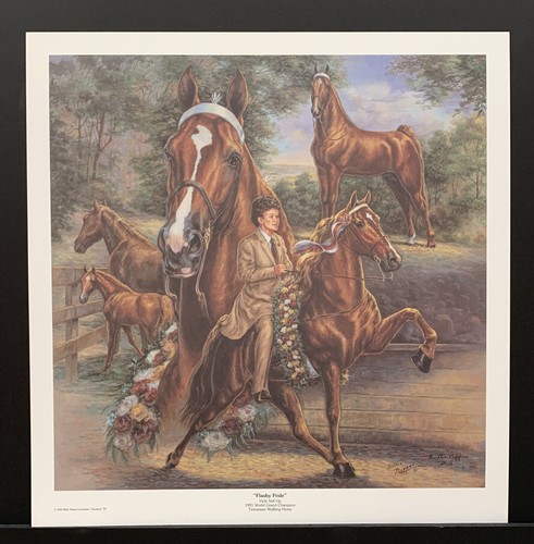 Billie Nipper Signed Print “Flashy Pride” Tennessee Walking Horse | eBay