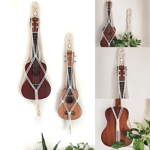 Bohemian Woven Wall Hanging Tapestry Guitar Musical Instrument Hanging ...