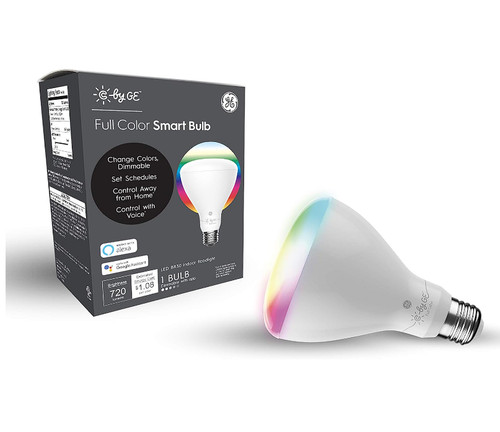 C by GE Full Color BR30 Smart LED Light Bulb (4-Pack) Google Home ...