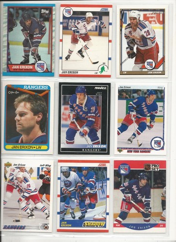 Lot of 1000 (One Thousand) Jan Erixon Hockey Card Collection Mint | eBay