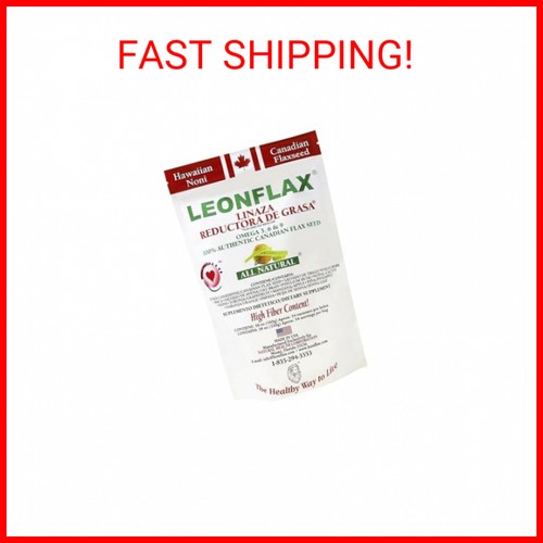 Leonflax, 100% Authentic Canadian Flax Seed (18oz) All-natural, High ...
