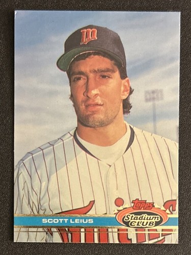 1991 Topps Stadium Club Scott Leius Baseball Rookie Card (RC) #338 ...
