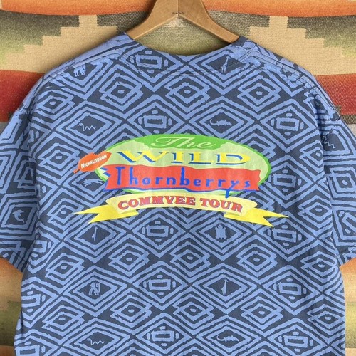 VTG 90s Wild Thornberrys Nickelodeon Comvee Tour Cartoon TV Show AOP T ...