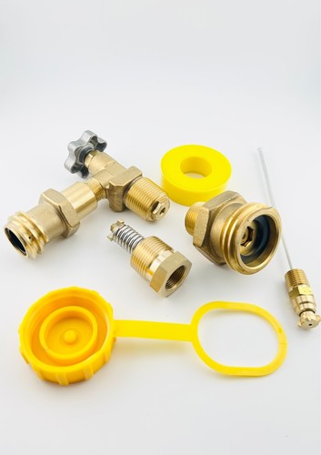 33.5LB Forklift Propane Tank Valve Replacement Kit Service Bleeder Fill ...