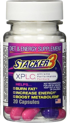One 20ct Stacker 3 XPLC Bottle Dietary Supplement Weight Loss 20 Pills ...