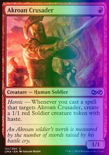 MTG Magic the Gathering Akroan Crusader (121/271) Ultimate Masters LP ...