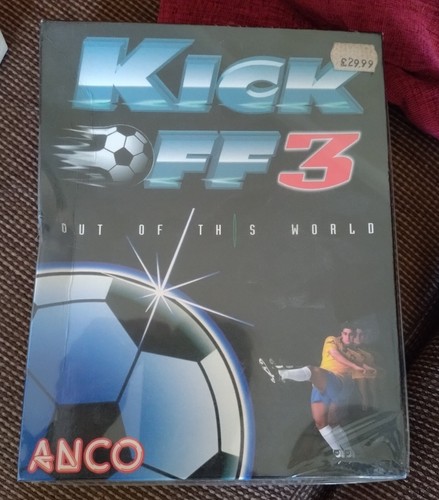 Kick Off 3 by Dino Dini PC Big Box Game 3'5 disc Anco 1994 SEALED | eBay