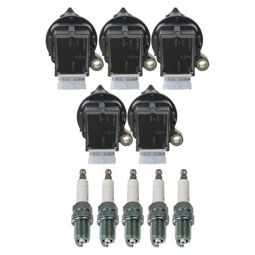 Bosch 5 Ignition Coil NGK 5 G-Power Spark Plug Kit For C30 C70 S60 V70 ...
