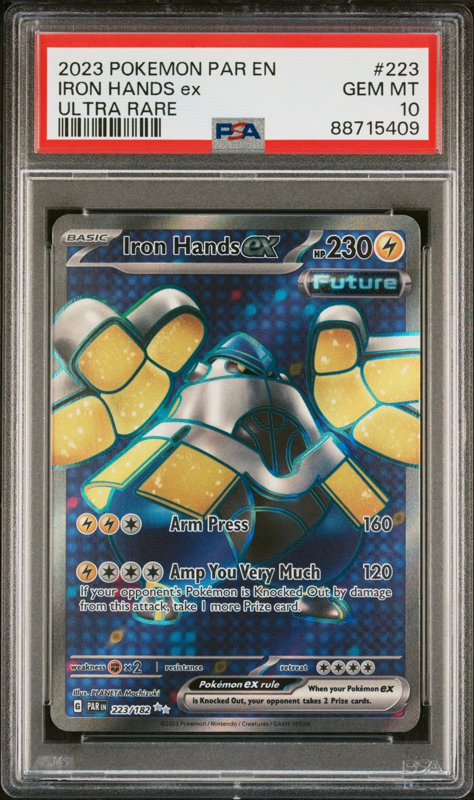 Iron Hands ex 2023 Scarlet & Violet: Paradox Rift #223/182 Ultra Rare ...