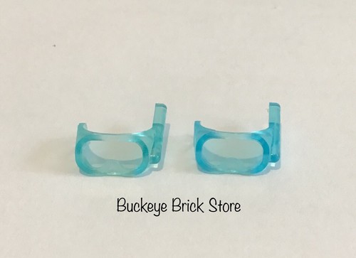 LEGO Two Minifig Snorkel Trans Light Blue Ocean Diver Swimmer Beach ...