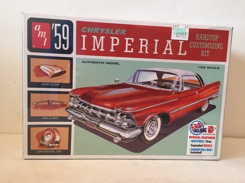 Sealed AMT 1959 Chrysler Imperial 1:25 Hardtop Customizing Model Kit ...