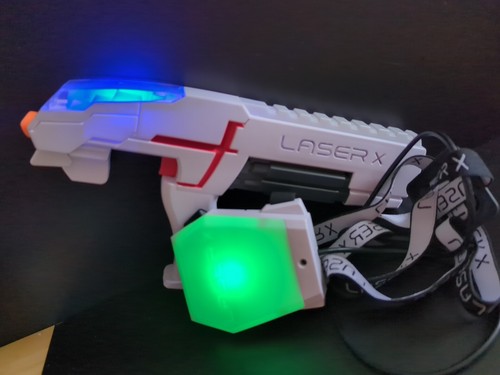 Laser X Fusion Laser Tag Replacement Blaster Gun w Chest Target - Works ...