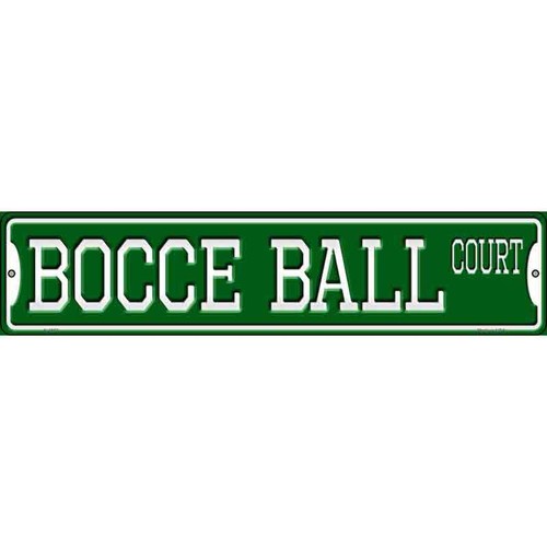 Bocce Ball Court Novelty Small Metal Street Sign | eBay