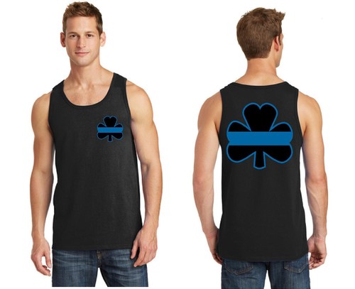 Thin Blue Line Shamrock Clover Law Enforcement Police Irish Ireland ...