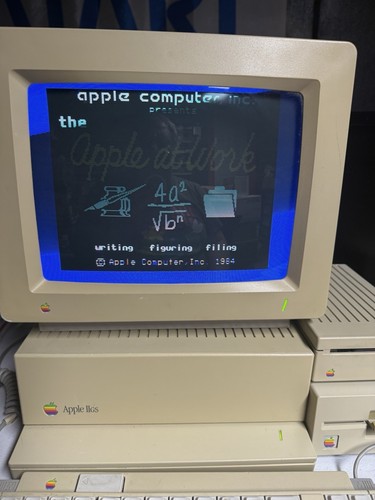Apple At Work II IIe IIc vintage computer software Floppy Tested See ...