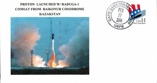 1999 Roscosmos RADUGA-1 CommSat Launch Proton rocket Cape Canaeral 27 ...