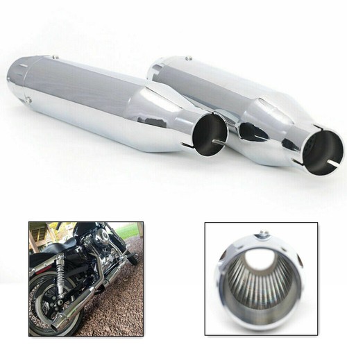 Chrome 3" Slip Ons Exhaust Pipes Mufflers for Harley Sportster XL 883 ...