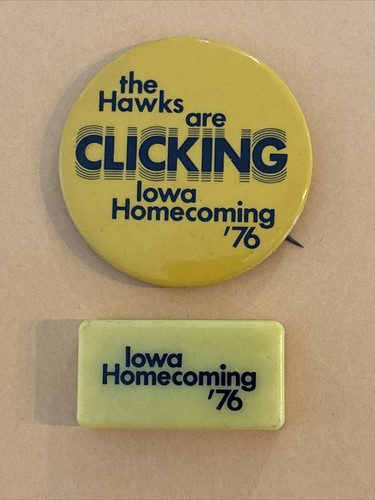 Iowa Hawkeye 1976 Homecoming Button and clicker | eBay