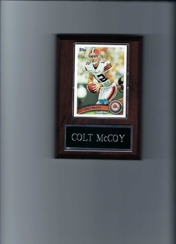 COLT McCOY PLAQUE CLEVELAND BROWNS FOOTBALL NFL C | eBay