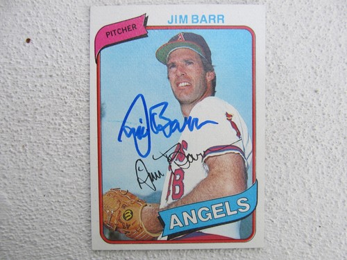 Angels Jim Barr Signed Autographed 1980 Topps Mint | eBay