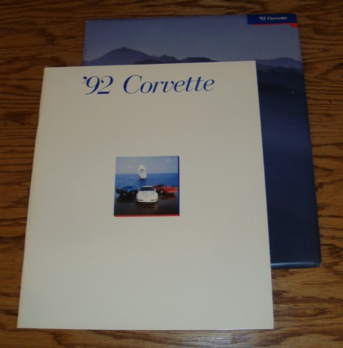 Original 1992 Chevrolet Corvette Deluxe Sales Brochure w Envelope 92 ...