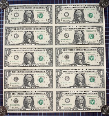 Dollar Bill Sheet for sale | eBay