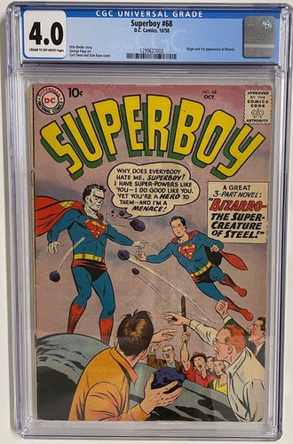 Superboy #68 CGC 4.0 1st Bizarro! | eBay