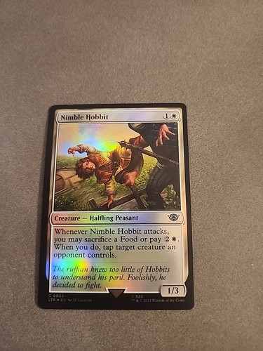 MTG Lord of the Rings Nimble Hobbit Foil #23 LOTR NM w21 | eBay