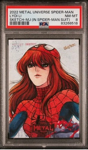 Marvel Metal Spider-Man 1/1 Artist Sketch Mary Jane Lydi Li Tubillara 🦄 ...