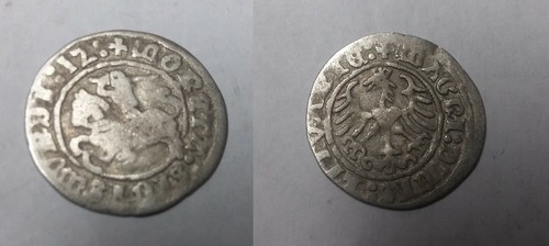 1512 Lithuania- Silver 1/2 Grosz- Armored Knight -500 years old | eBay