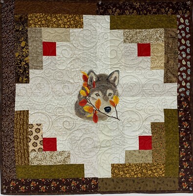 Wolf Quilt In Quilt Blocks & Tops for sale | eBay