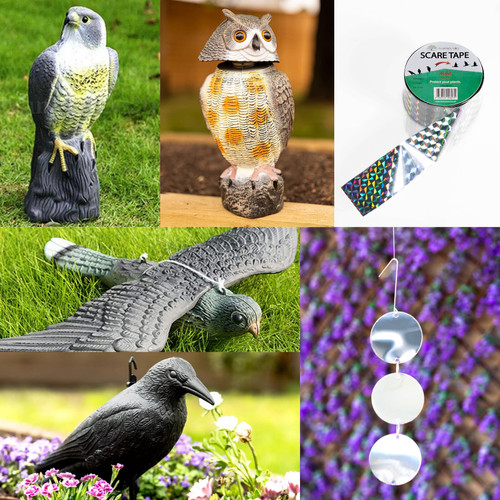 Bird Decoy Animal Deterrent Garden Pest Repeller Dig Stopper Hawk Crow ...