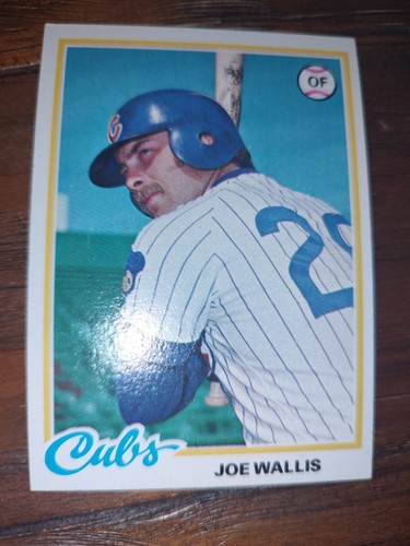 1978 Topps #614 Joe Wallis EX Excellent Cubs | eBay