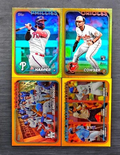 2024 Topps Series 1 / Series 2 / Update GOLD FOIL Parallels You Pick ...