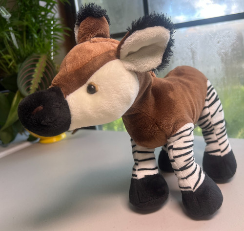 Webkinz Okapi Zebra Giraffe 8" Plush #HM445 No Code Ganz Stuffed Animal ...