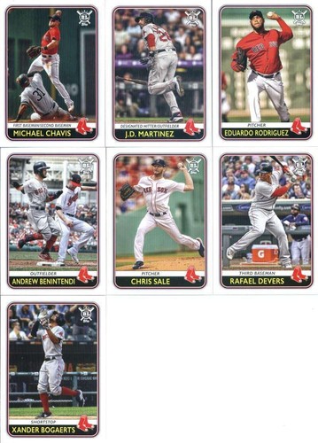 2020 Topps Big League Boston Red Sox Team Set of 7 Cards: Michael ...