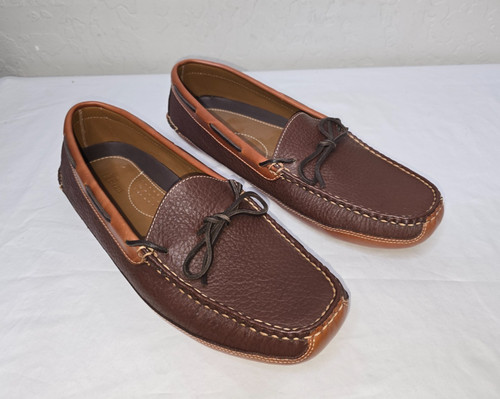 Men's LLbean Slippers Bison Leather Double-Sole Slippers Leather-Lined ...
