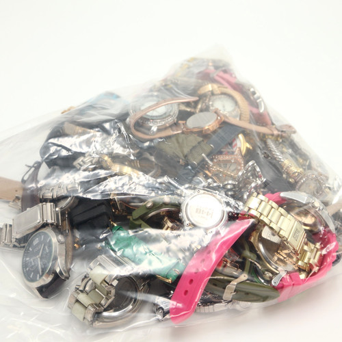 5.4 Lbs Broken Watch Lot Quartz Mixed Bulk Parts Only Junk Repair ...