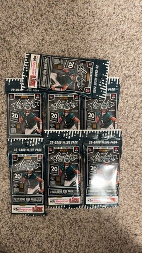 2024 Panini Absolute Football 20 Card Jumbo Value Cello - Sealed Fat ...